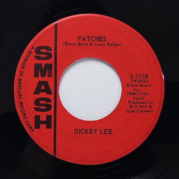 Smash | Media | Dickey Lee 45 Record Patches More Or Less On Tower ...